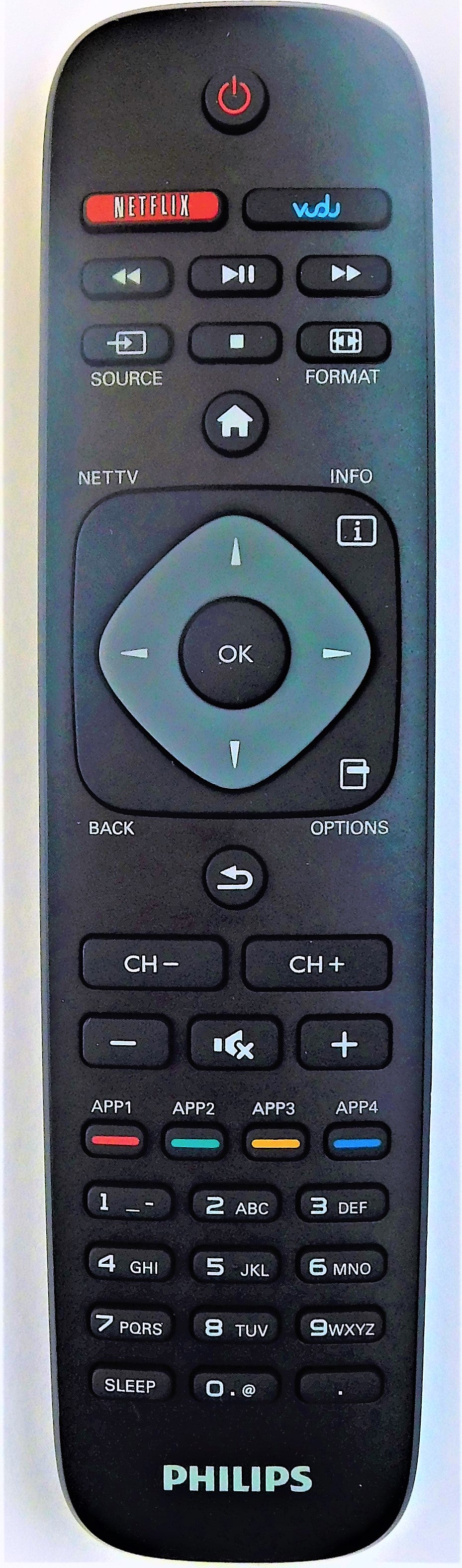 OEM replacement remote control for Philips LED/LCD TV 398GR7BD3NTPHT ...