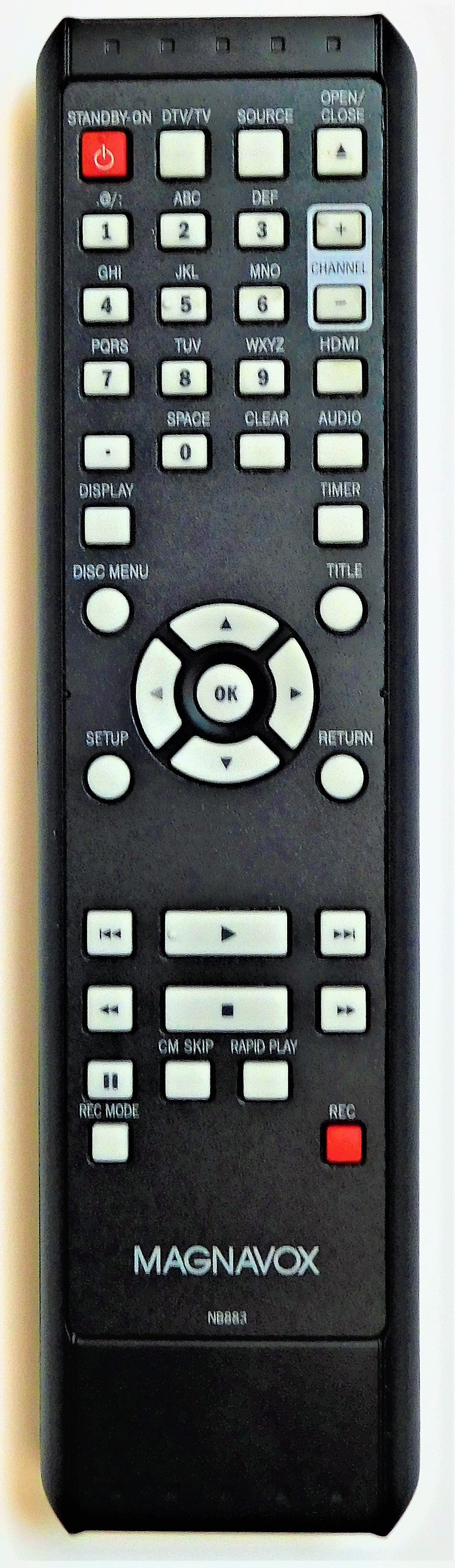 Original OEM replacement remote for Magnavox DVD Recorder Remote NB883 ...