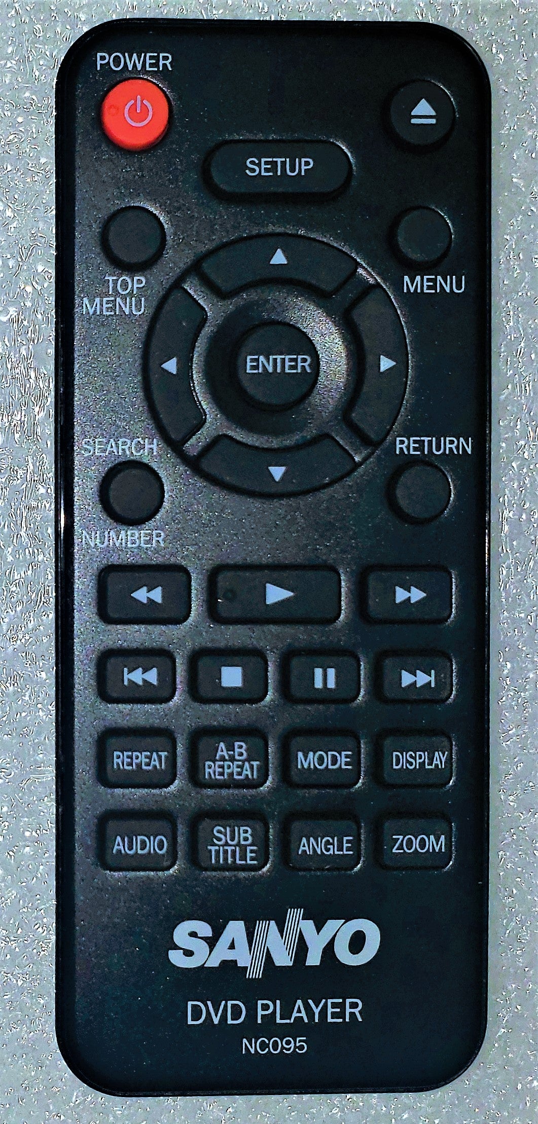 OEM replacement remote control for Sanyo DVD players NC095UL – Funai ...