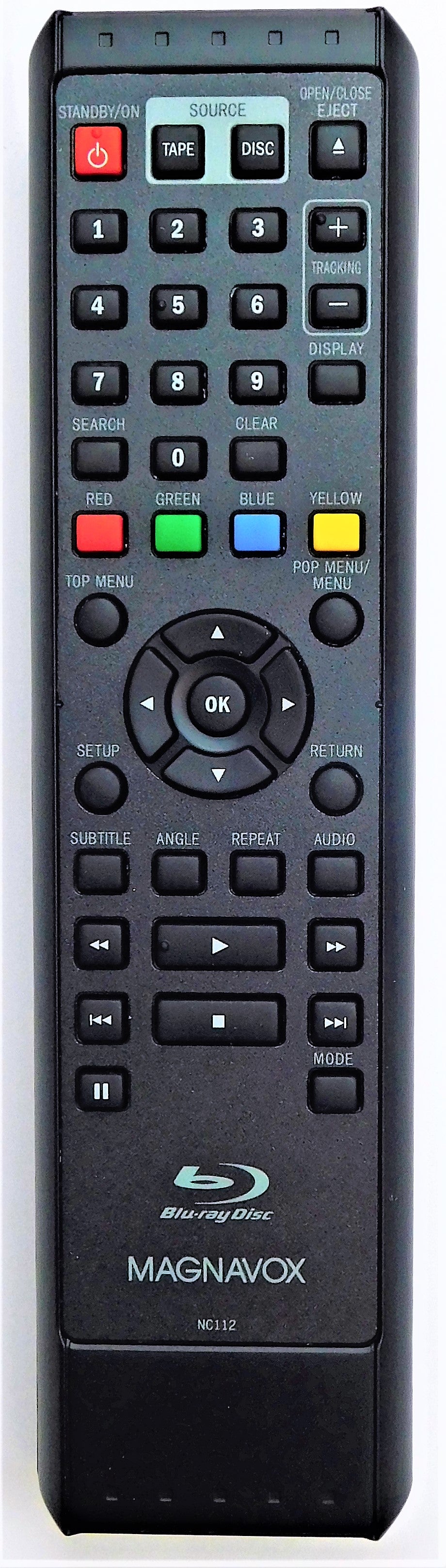 OEM replacement remote control for Magnavox Blu-ray players NC112UD ...