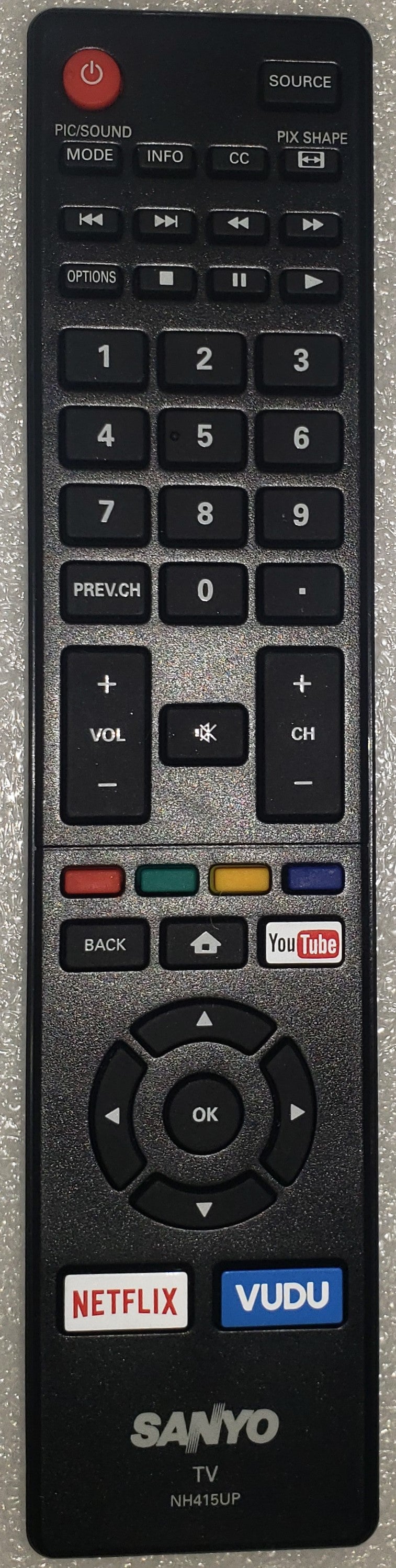 OEM replacement remote control for Sanyo LED/LCD TV NH415UP – Funai ...